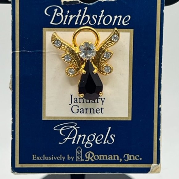Roman, Inc. | Jewelry | Birthstone Brooche Color Garnet Birth Month ...